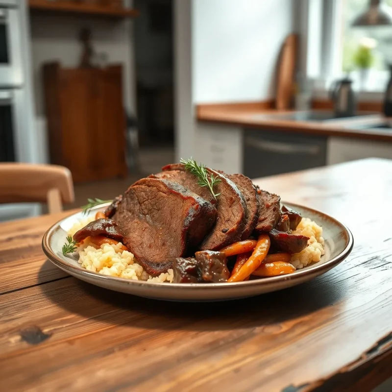 Говеждо брискет в гювеч - Рецепта