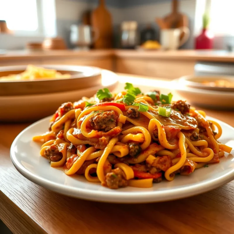 Говеждо тако с паста - Рецепта