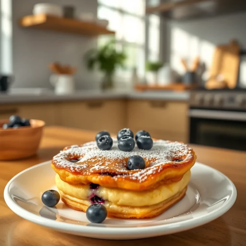 Палачинка Дъч Беби с боровинки - Рецепта