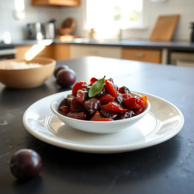 Сливов чътни - Рецепта