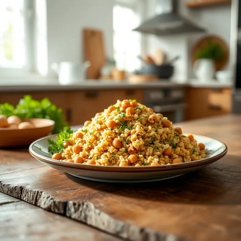 Узбекски пилаф с нахут - Рецепта